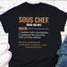 Sous Chef Noun Definition Shirt, Chef Definition Shirt, Chef Shirt ...