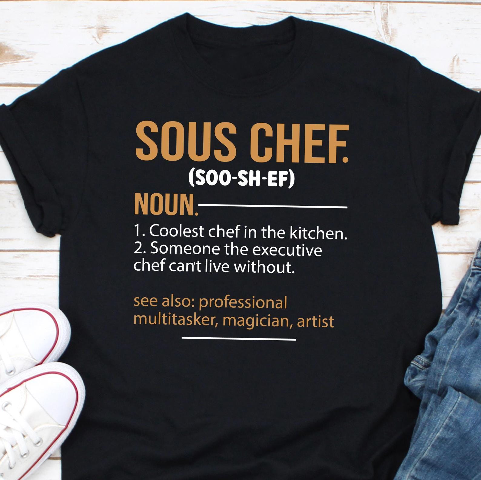 Sous Chef Noun Definition Shirt, Chef Definition Shirt, Chef Shirt ...