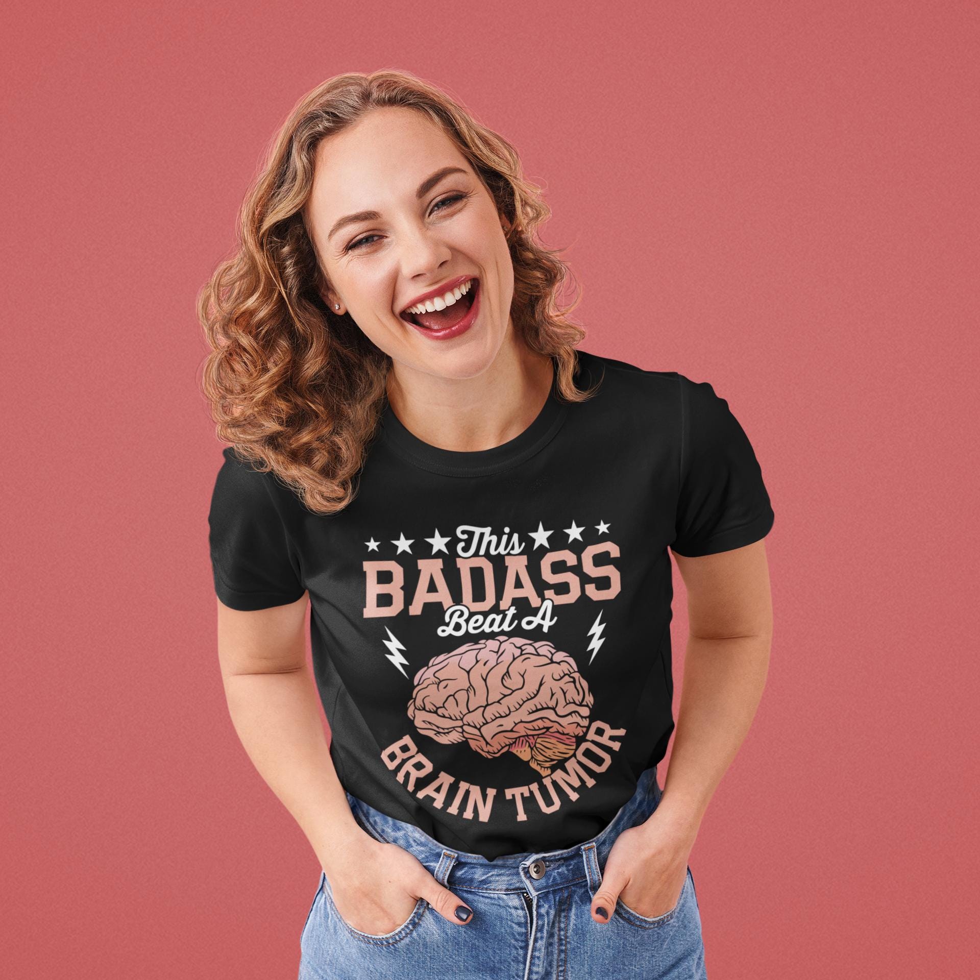 This Badass Beat A Brain Tumor Shirt, Brain Cancer Shirt, in May We ...