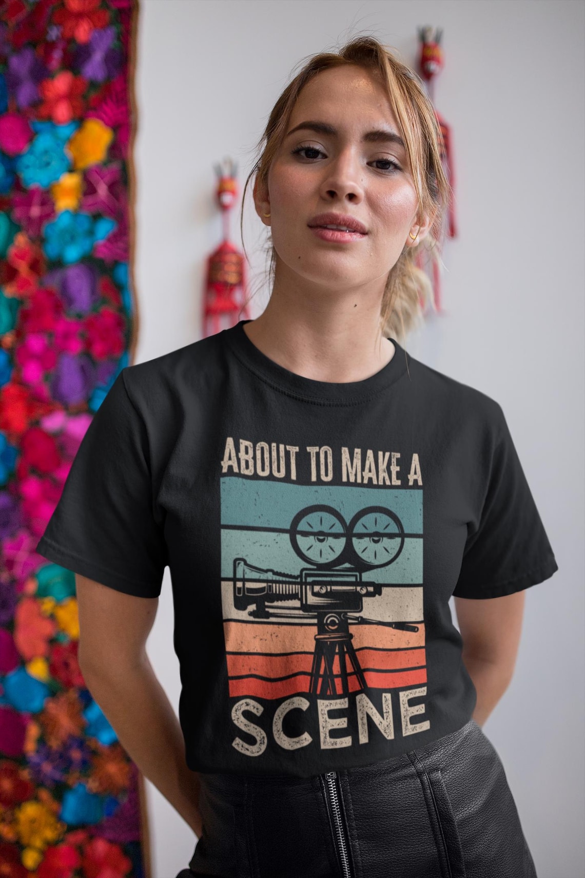 About to Make A Scene Shirt, Funny Filmmaking Shirt, Film Director Gift ...