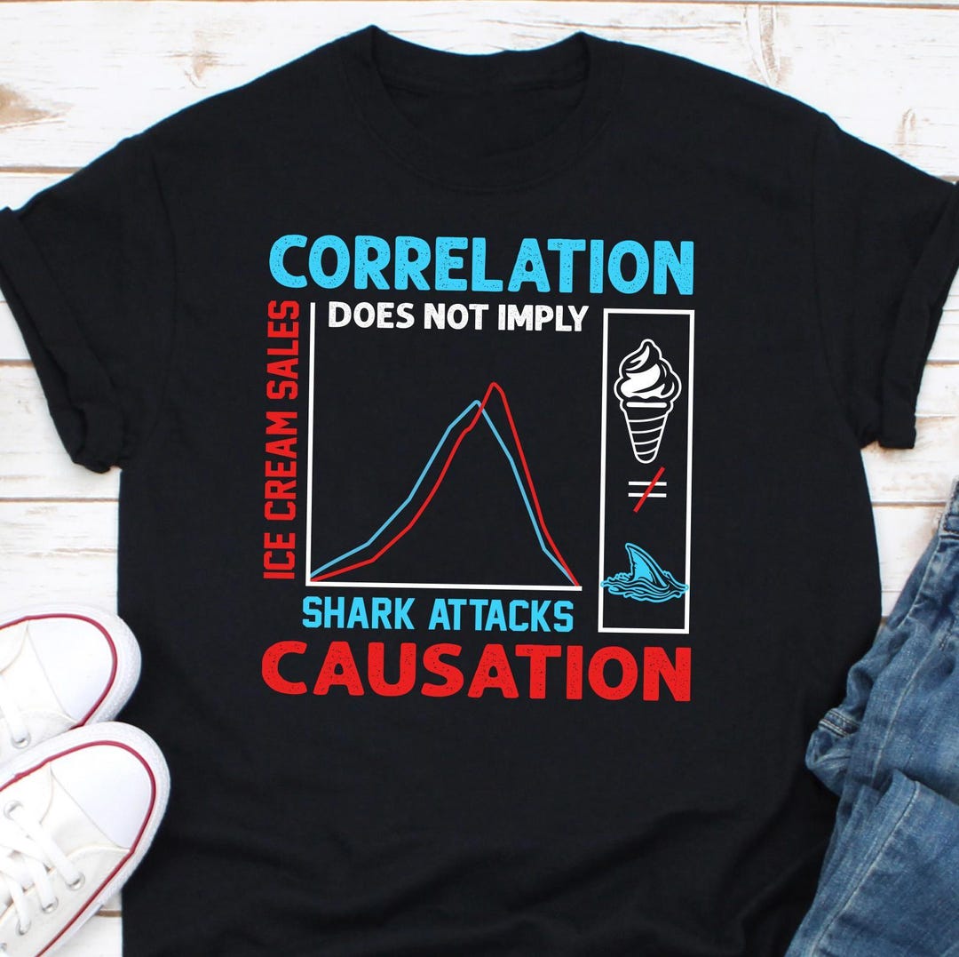 Correlation Does Not Imply Causation Shirt, Statistics Shirt, Funny ...