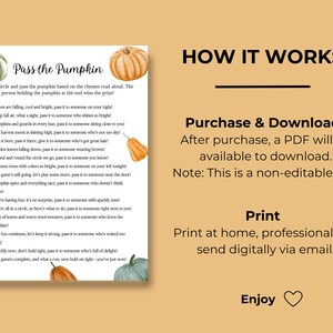 Pass the Pumpkin Game | Pass the Prize/present/gift Game | Thanksgiving ...