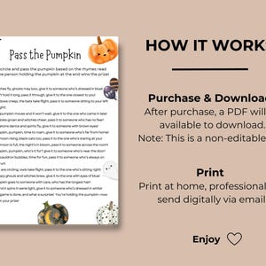 Pass the Pumpkin Game | Halloween Pass the Prize/present Game ...
