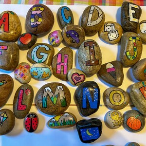 Rock Alphabet Set - Etsy
