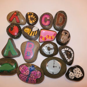 Rock Alphabet Set - Etsy