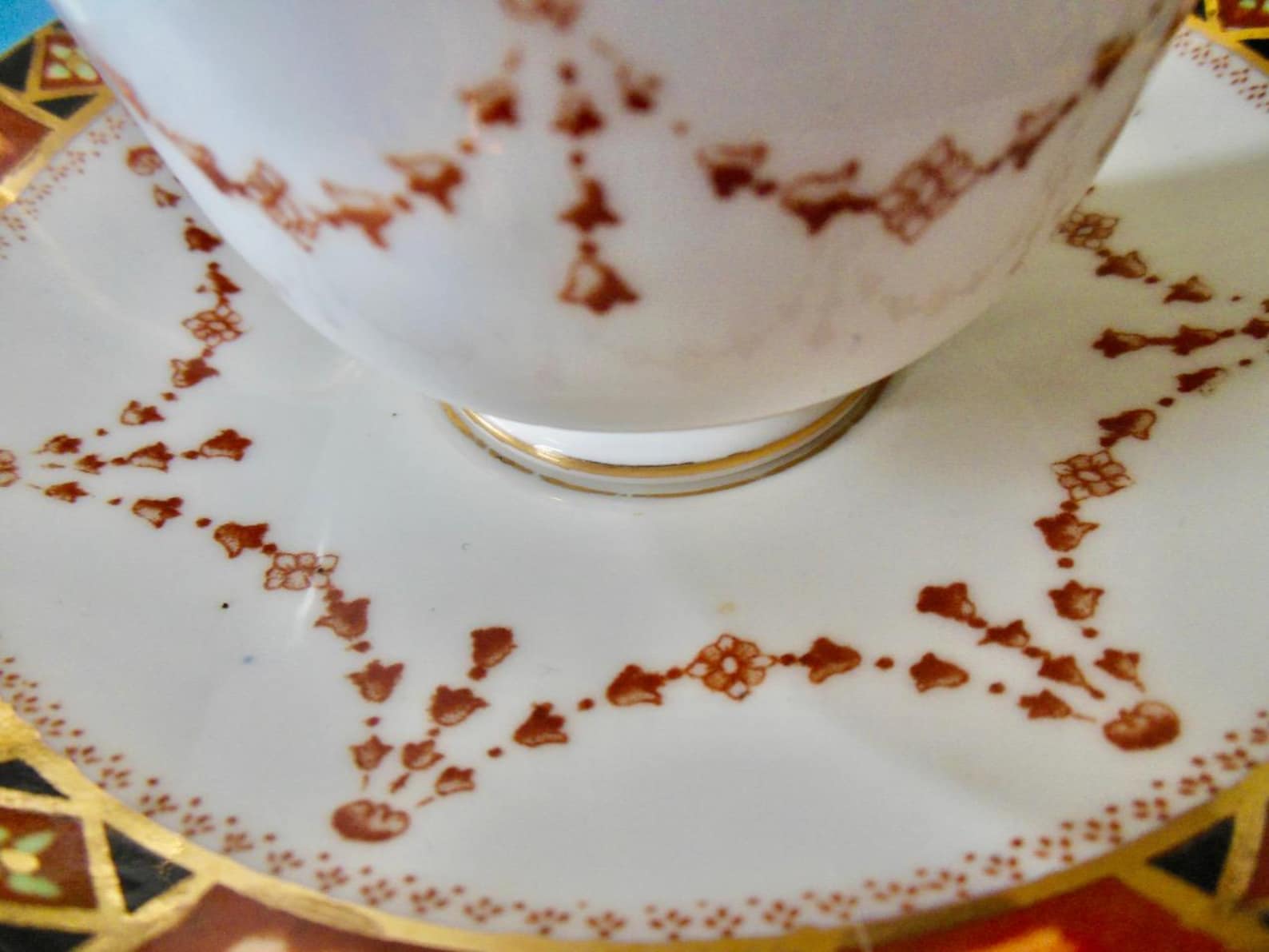 Antique Royal Albert, Imari, Bone China Tea Cup and Saucer - Etsy