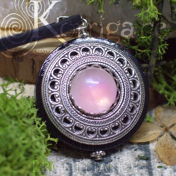 Pink Amulet Necklace - Etsy