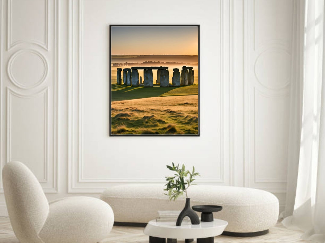 STONEHENGE PRINT ART, Stonehenge Poster, Stonehenge Wall Art ...