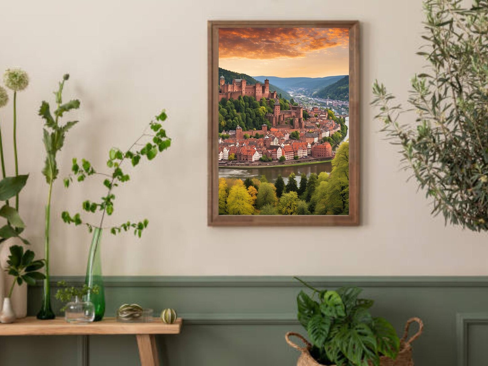 HEIDELBERG CASTLE PRINT, Heidelberg Wall Art, Heidelberg Print ...