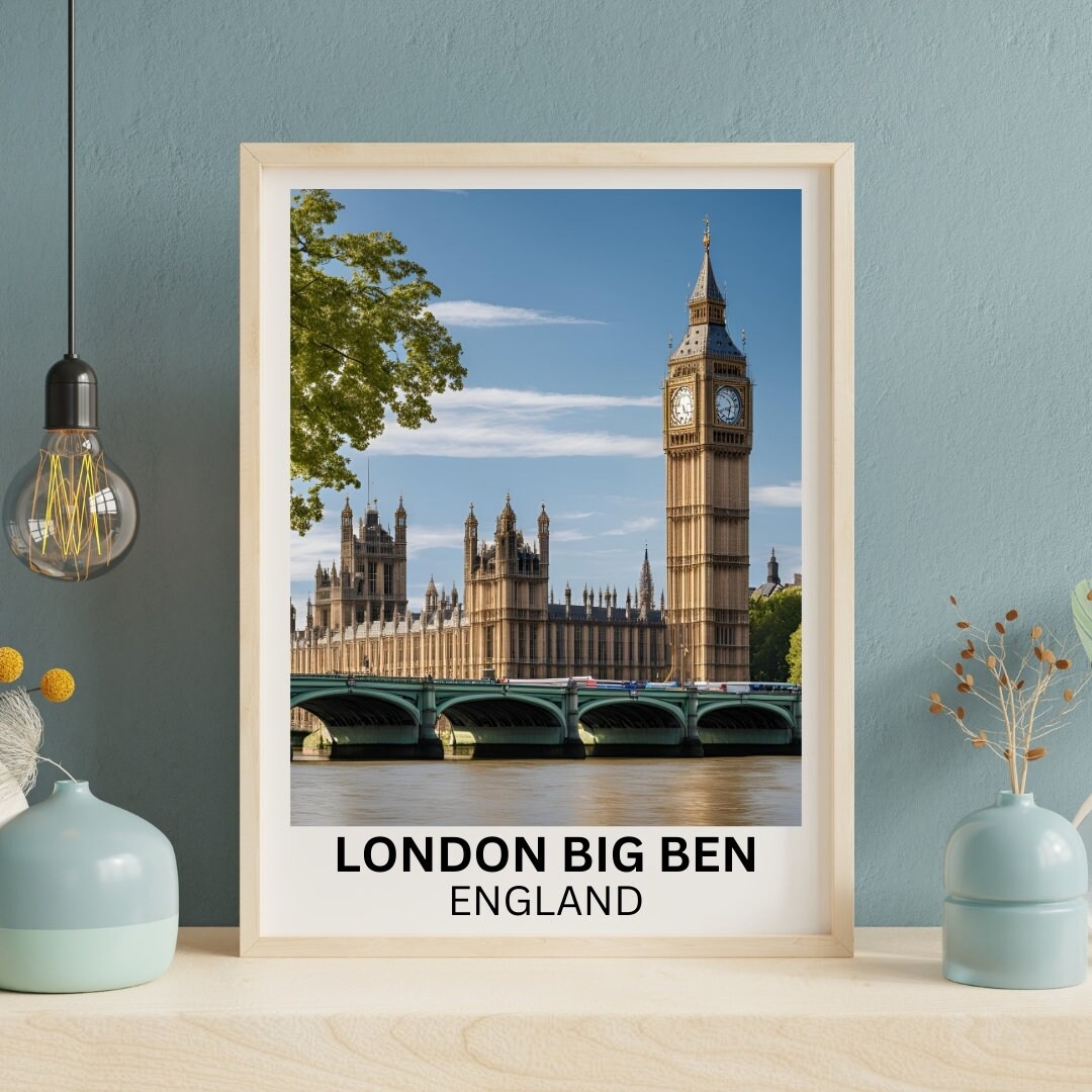BIG BEN POSTER, London Art Print, London Travel Poster, London England ...