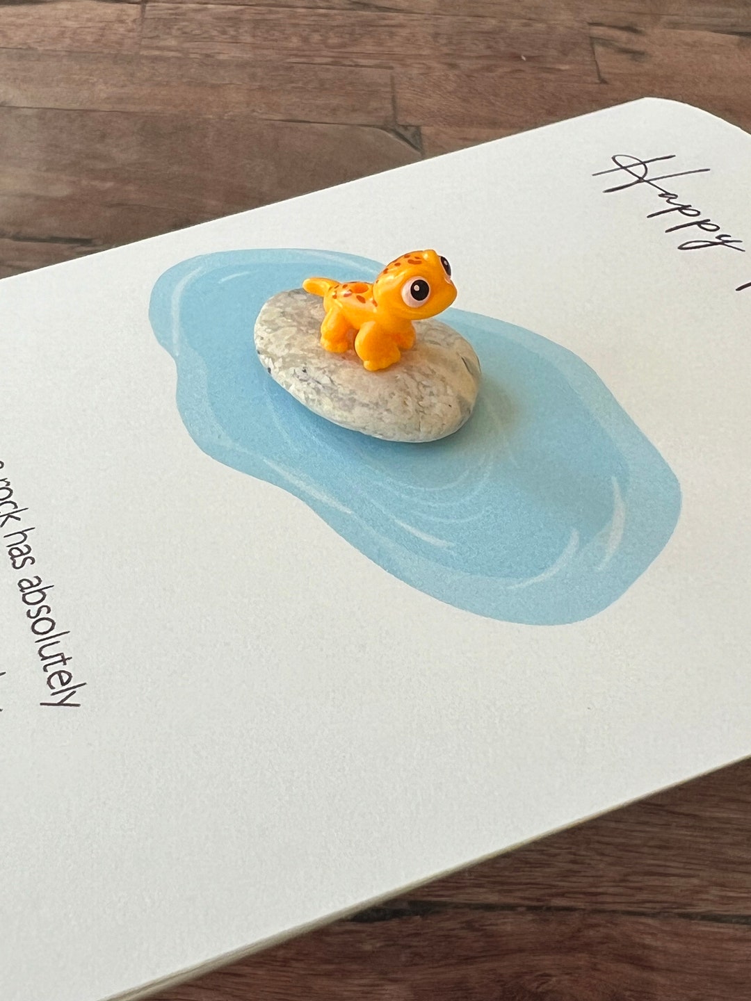 3D Gecko Birthday Card, Personalized Gecko Happy Birthday Greeting Card ...