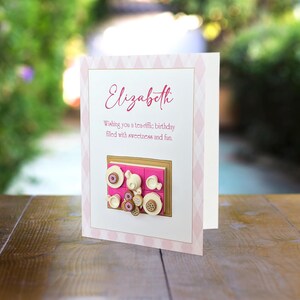 3D Tea Party Birthday Card, Personalized Tea Party Happy Birthday ...