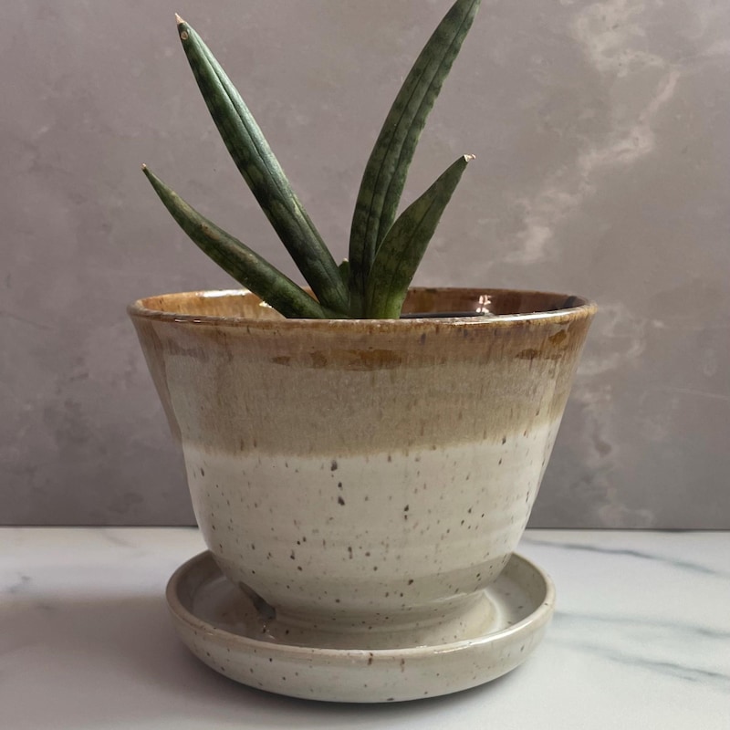 Neutral Ceramic Plant Pot - Etsy