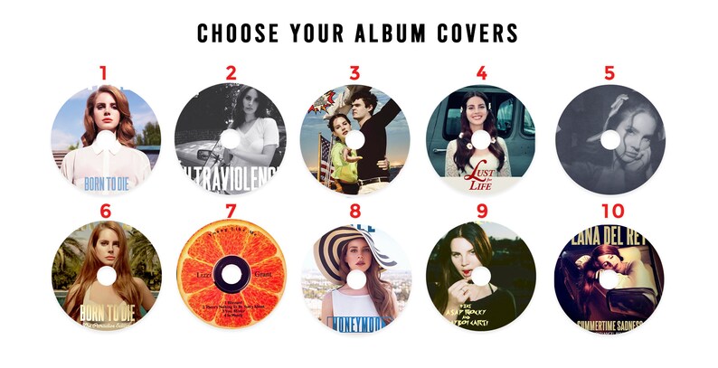 Lana Del Rey Car Air Freshener Custom Album Auto Record Player Car Vent ...