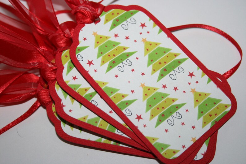 Set of 5 Christmas Tags Gift Tag Hang Tag Gift Enclosure - Etsy
