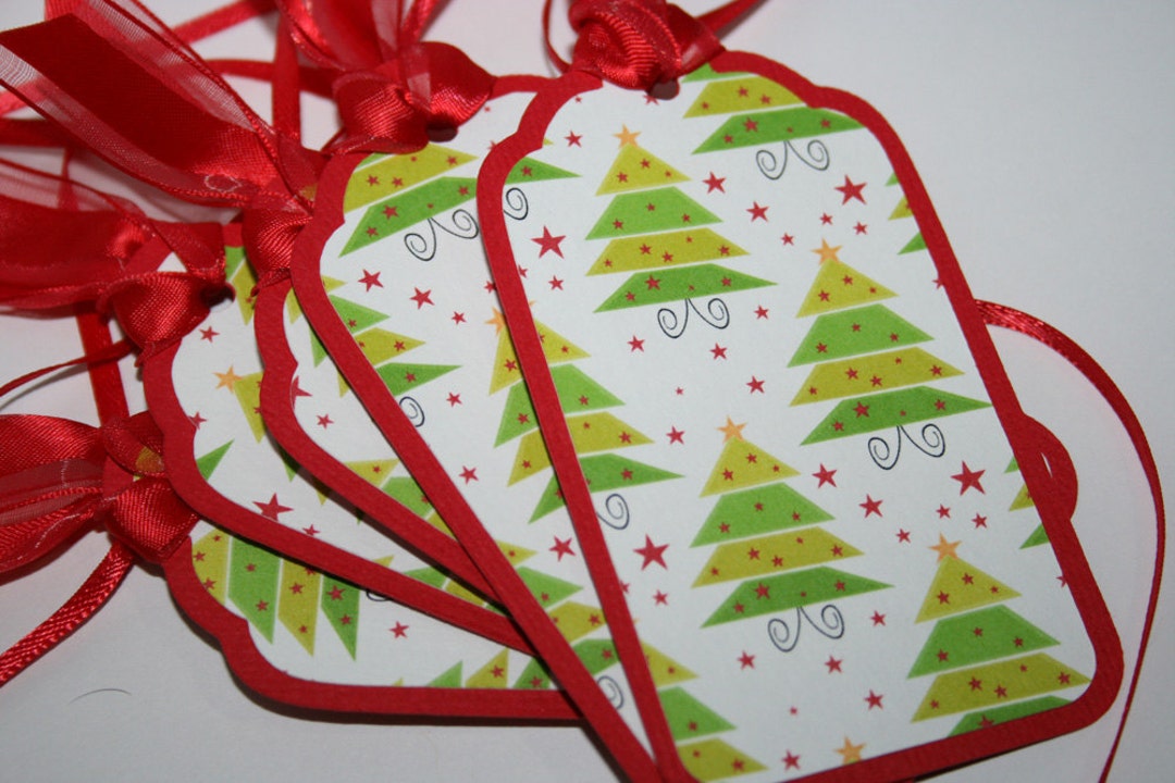Set of 5 Christmas Tags Gift Tag Hang Tag Gift Enclosure - Etsy