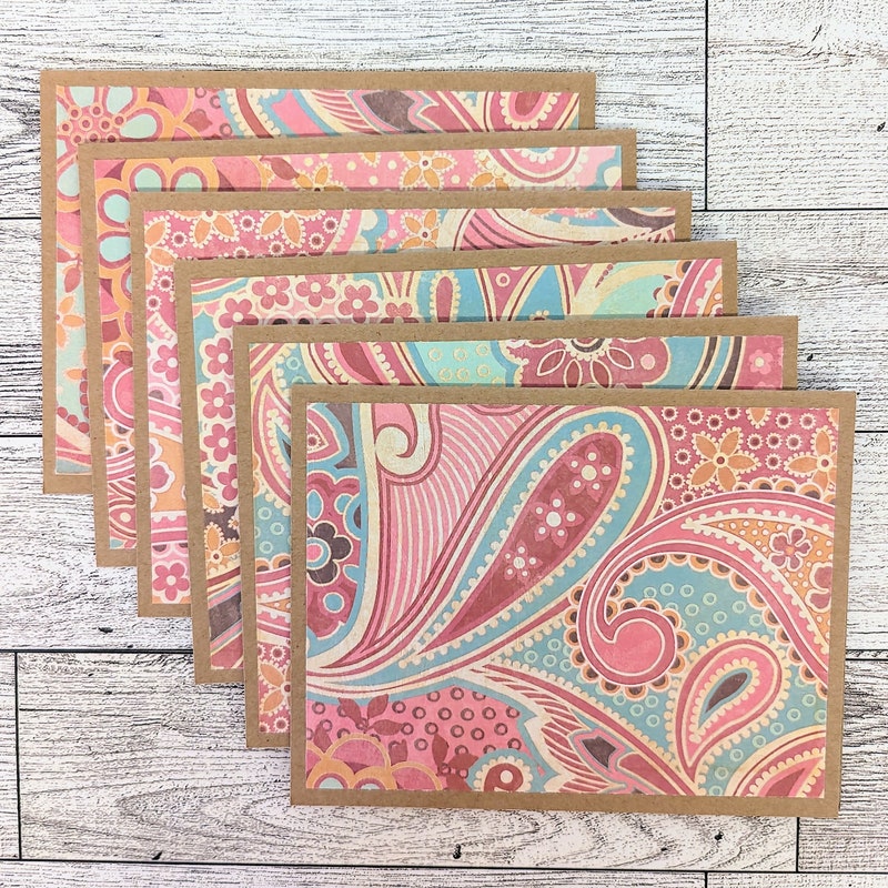 Paisley Note Cards - Etsy