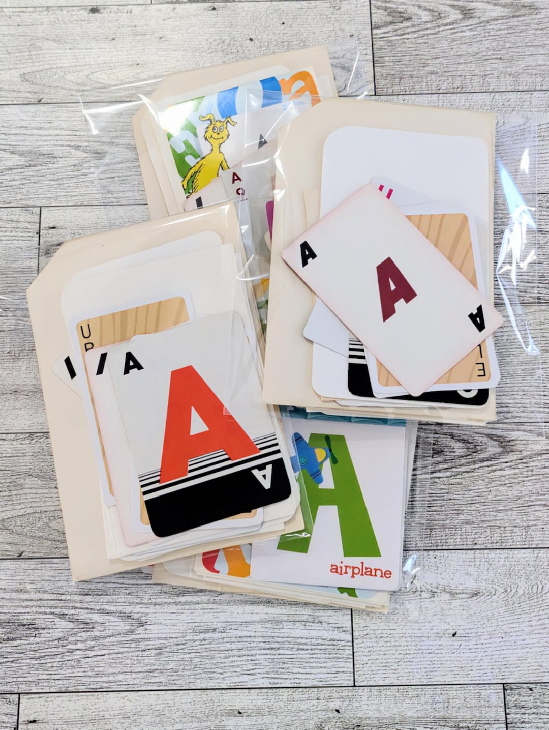 Vintage Alphabet Flash Cards, Alphabet Cards Ephemera, ABC for Junk ...