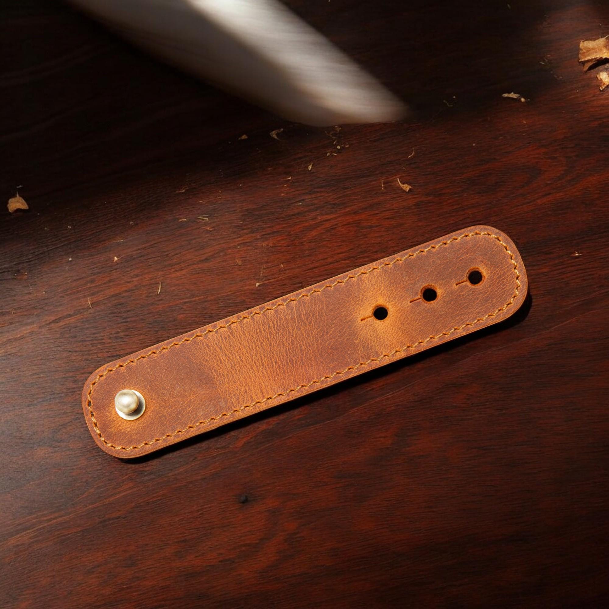 Personalized Leather Cable Organizer, Handmade Cord Organizer, Custom ...