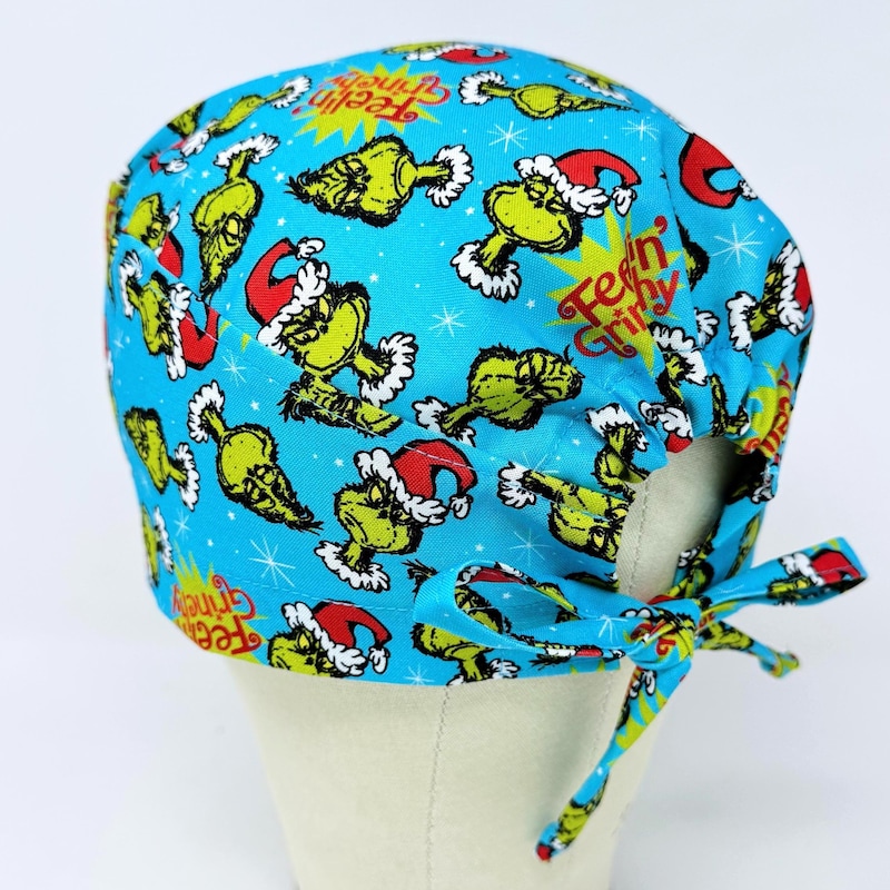 Winter Tie Back Scrub Cap - Etsy UK