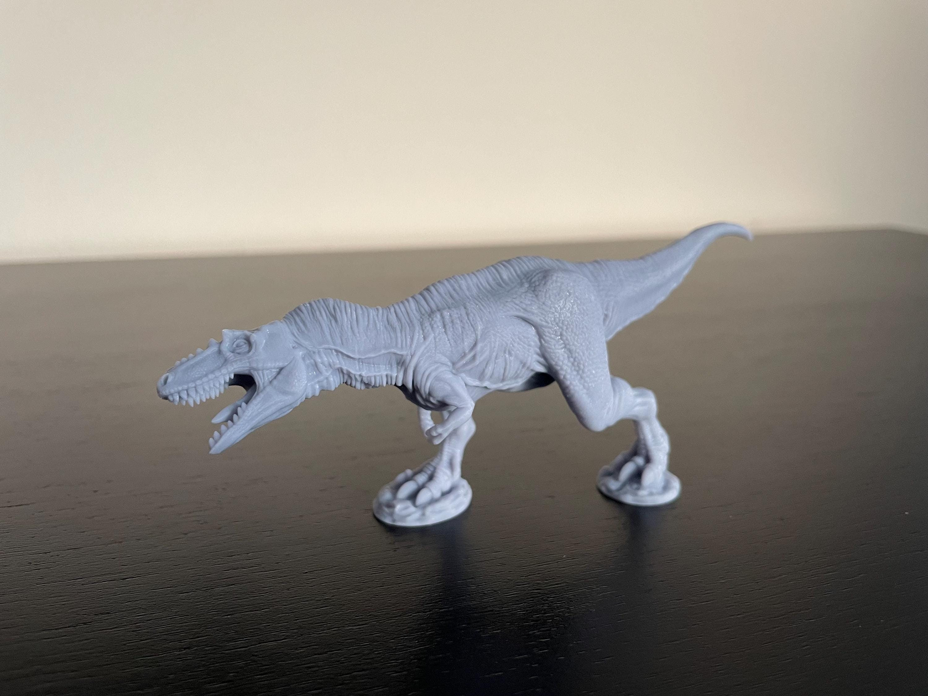 T-rex Dinosaur 3D Printed Resin Tyrannosaurus Rex Jurassic Miniature ...