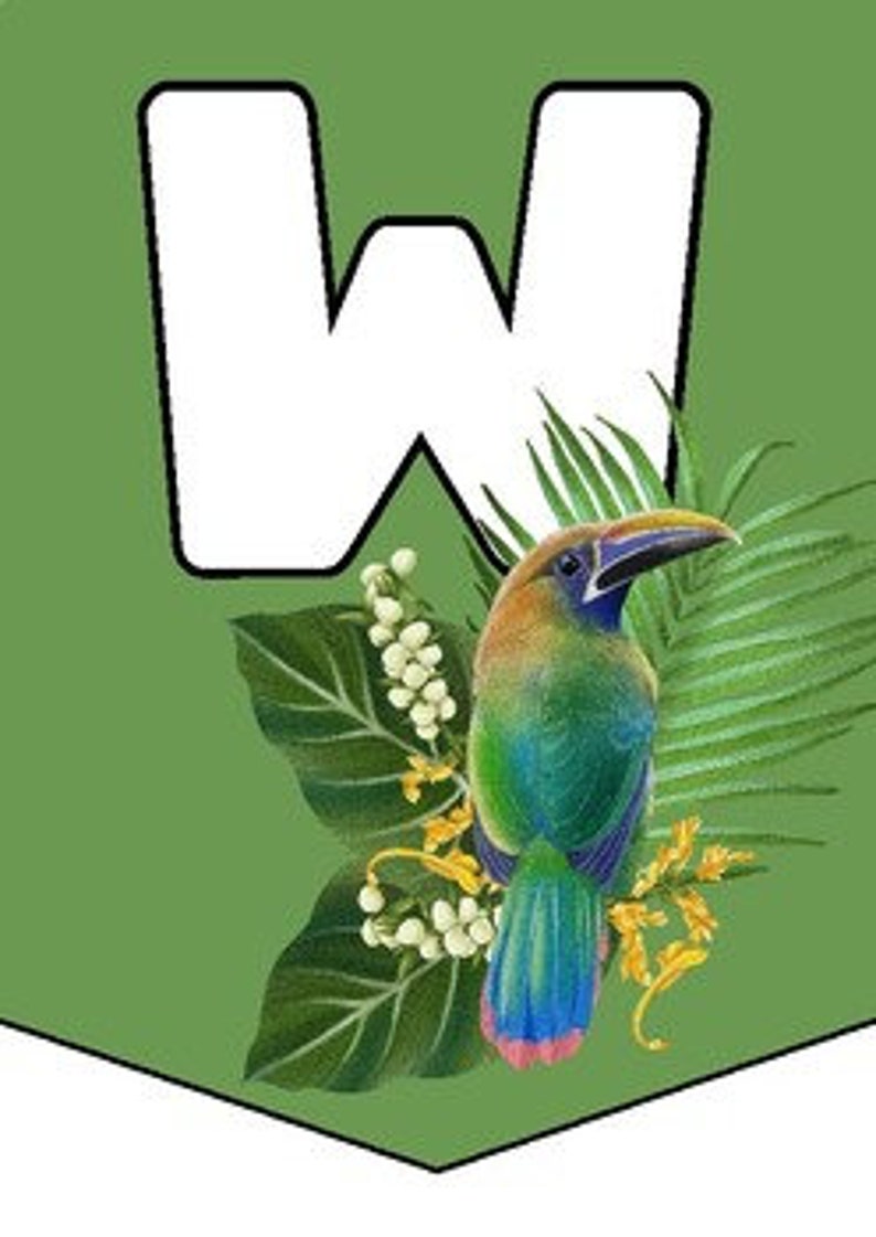 Welcome Banner Jungle Safari Rainforest Bunting Classroom Decor - Etsy