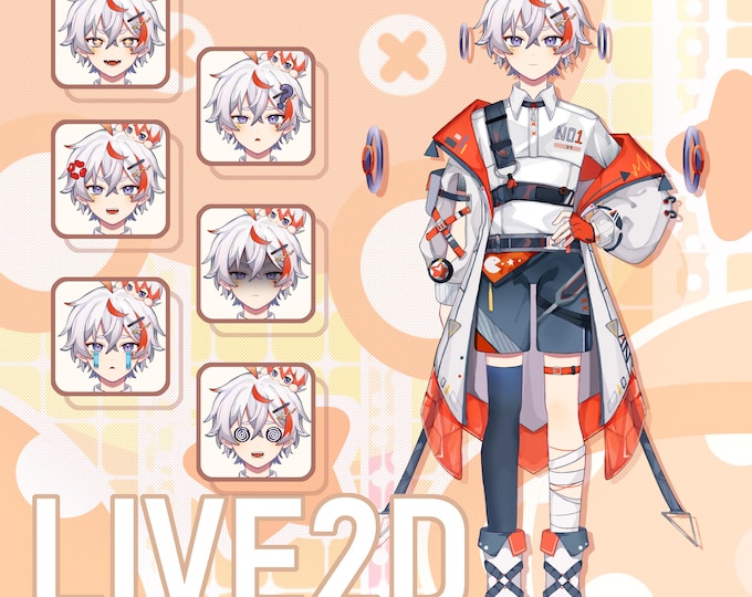 Gamer Boy Vtuber Model 3D | Vroid+vrm | Fully Rigged | Ready to Use ...