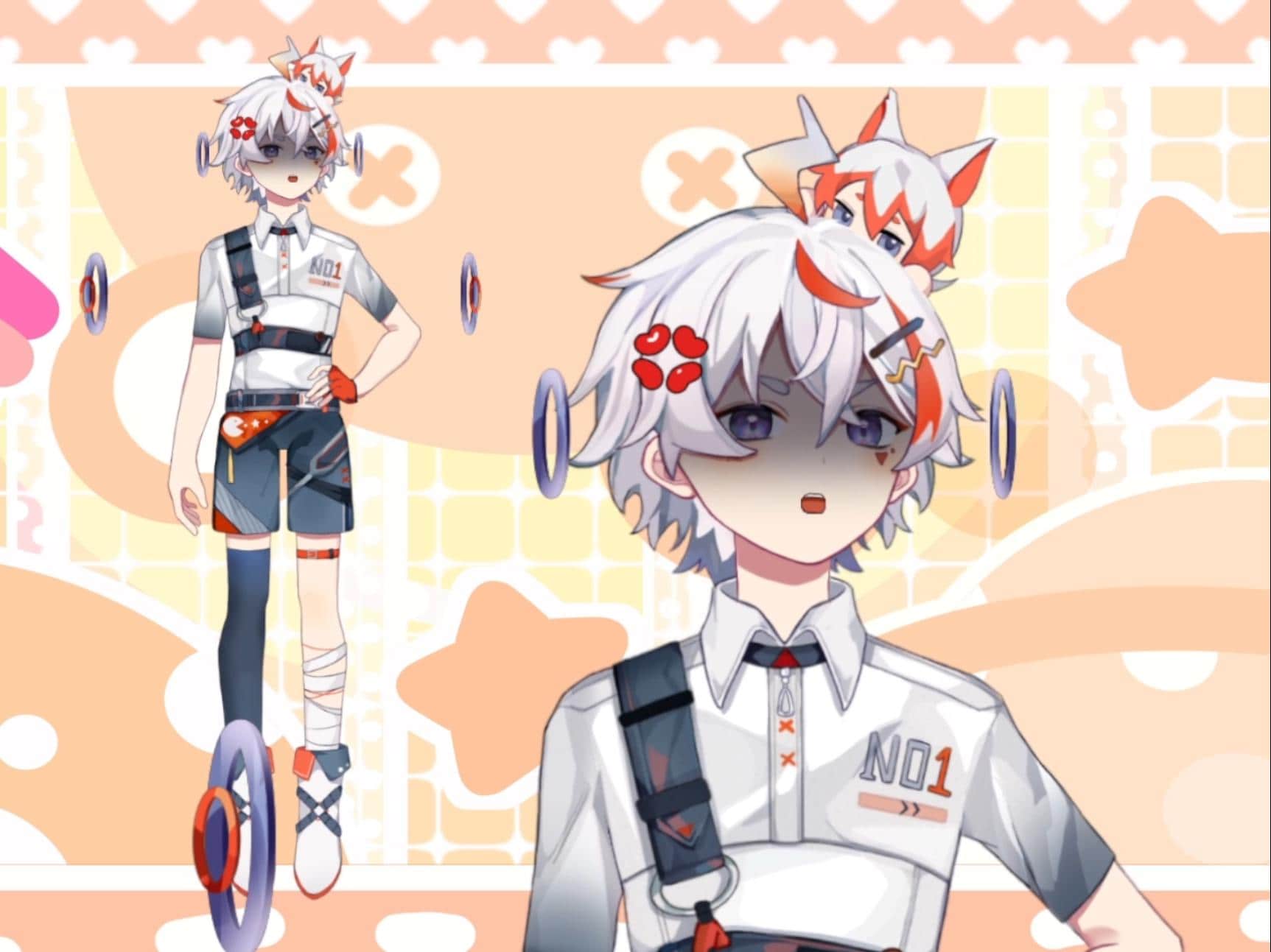 Boy Live2d Vtuber Model for Commercial Use | Premade Vtuber Model ...