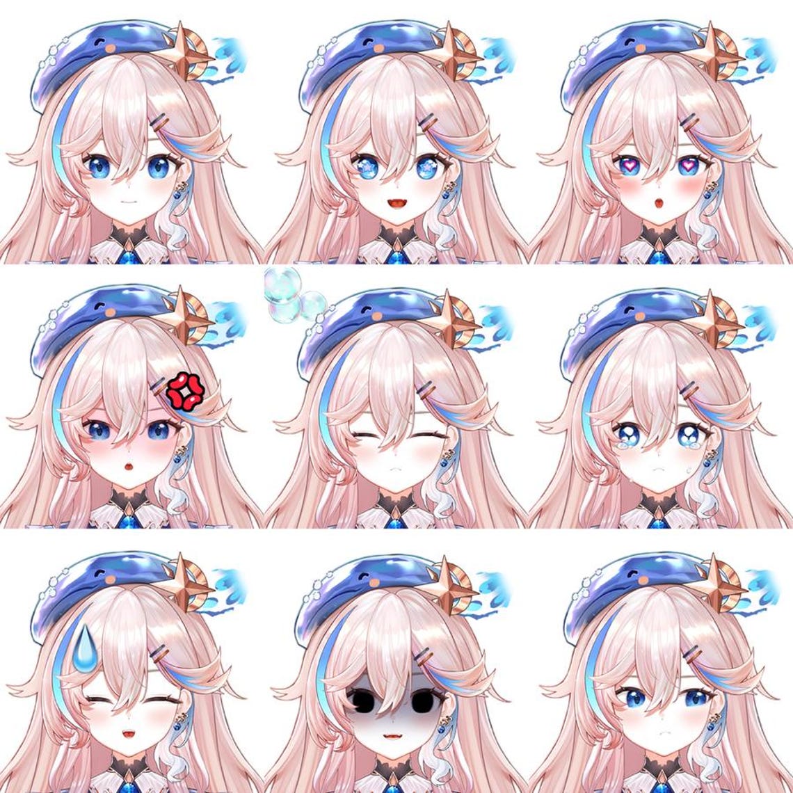 Girl Live2d Vtuber Model, Girl Vtuber Model, Girl Model, Fully Rigged ...