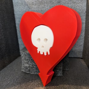 Alkaline Trio Heart/skull Logo 3D Print (large) - Etsy