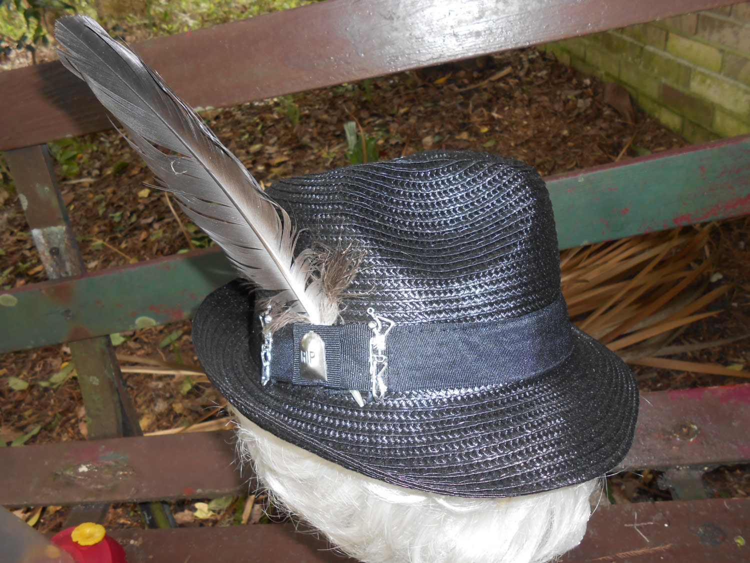 Fedora Hat with Vulture Feather | Etsy