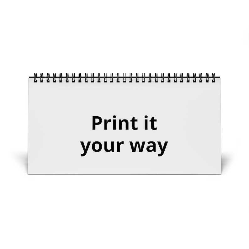 2026 Simplex Grid Desk Calendar | Printable Desk Calendar - Etsy