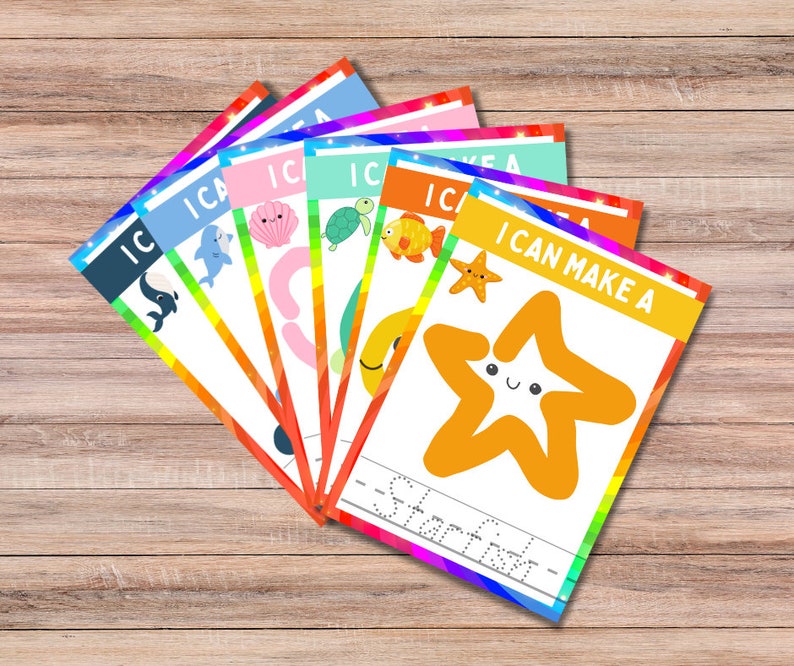 Ocean Animals Play Dough Mats Fine Motor Skills Preschool Kindergarten ...