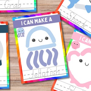 Ocean Animals Play Dough Mats Fine Motor Skills Preschool Kindergarten ...