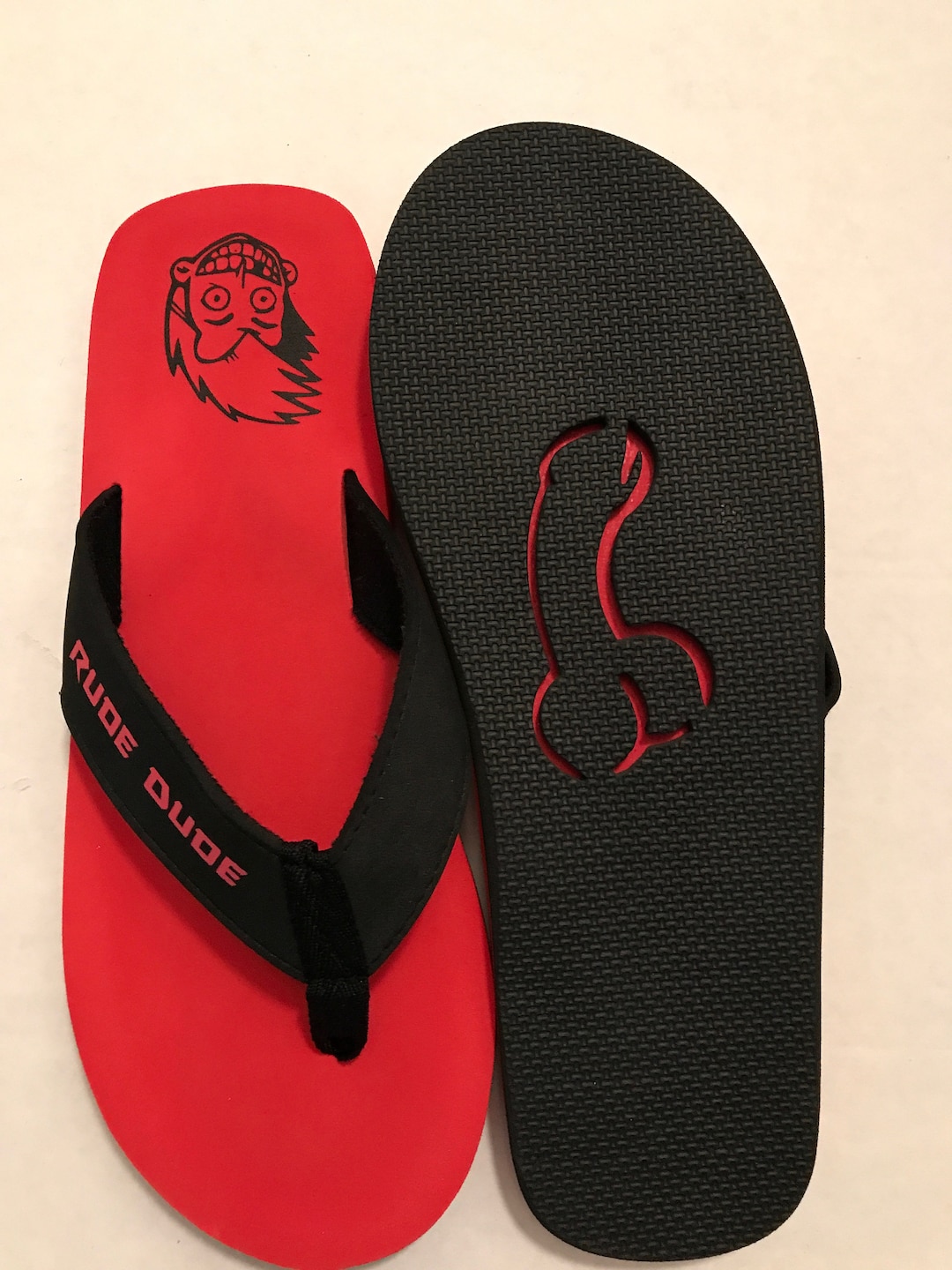 Rude Dude Dick Imprint Sandals – Stand Out With Every Step - Etsy