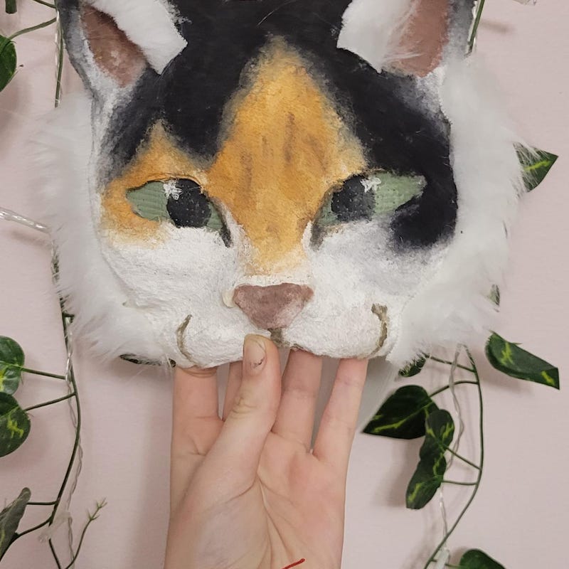 Calico Cat Therian Mask - Etsy
