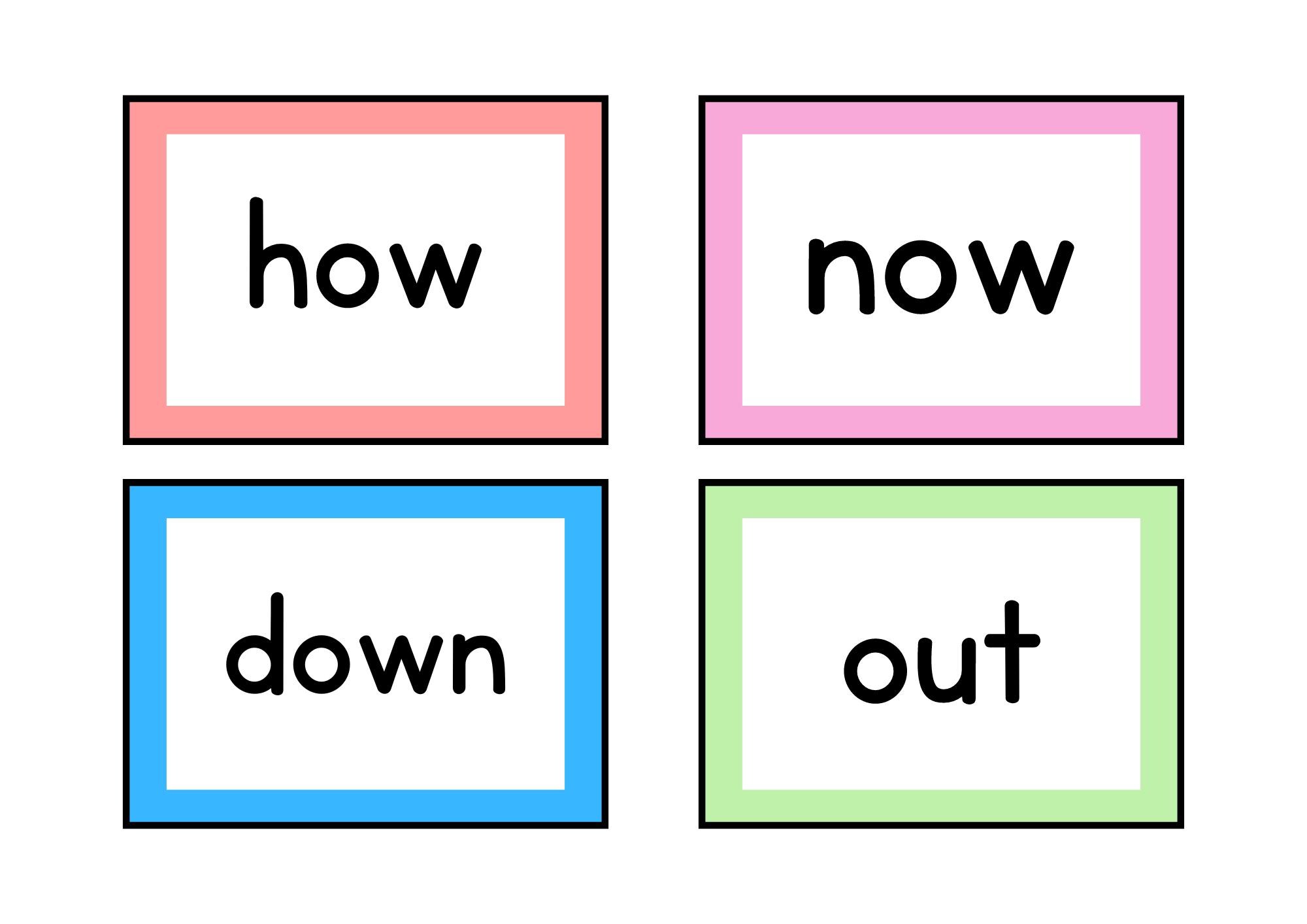 Sight Words Flash Cards for Kids Education Reading - Etsy