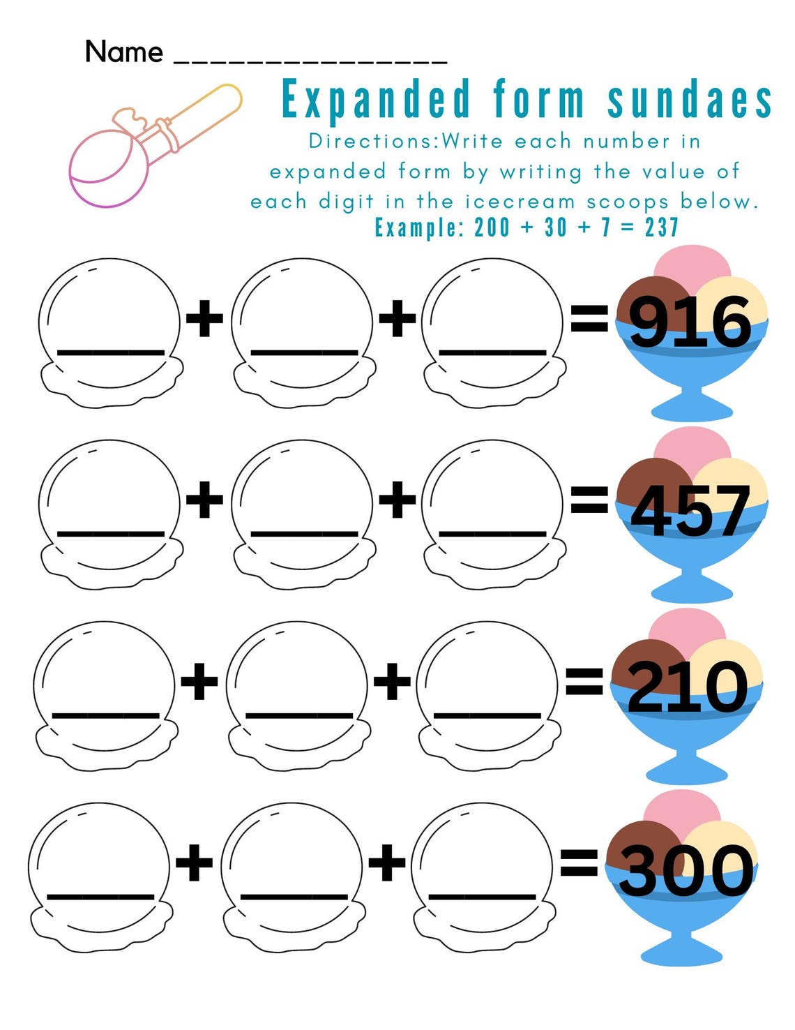 Math Worksheets for Kids 1st and 2nd Grade - Etsy