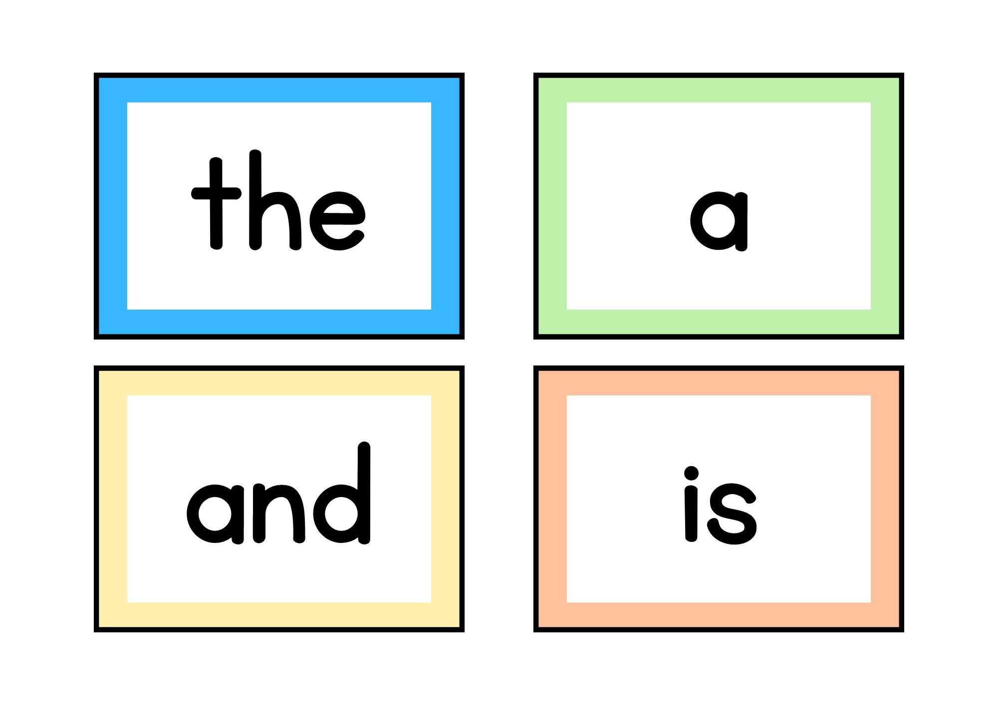 Sight Words Flash Cards for Kids Education Reading - Etsy