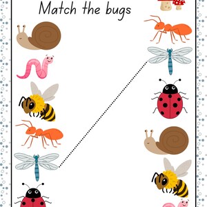 Matching Game for Kids Digital/printable - Etsy