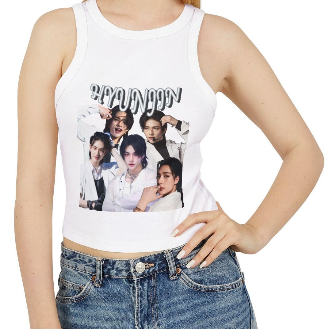 Hyunjin Tank Top, Stray Kids Tank Top, Women's Micro Rib Racer Tank Top ...