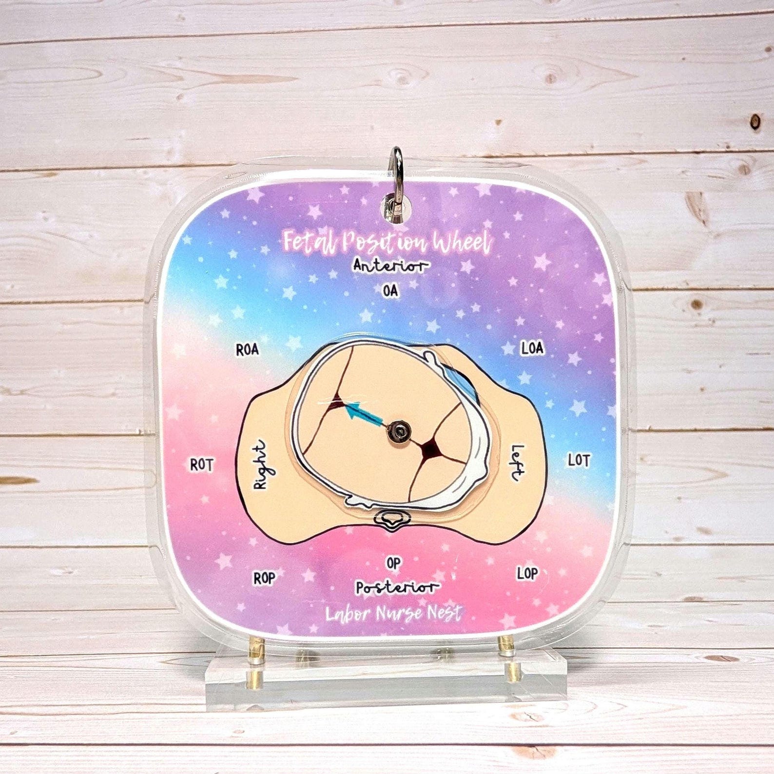 Rotating Fetal Position Wheel Badge Buddy | Vertex Presentation Visual ...