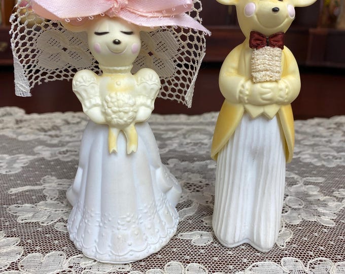 Vintage Avon Mouse Bride Groom Cologne Bottles / Wild Country ...