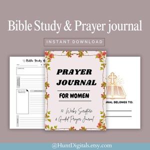 Bible Study & Prayer Journal, Verse Mapping Printable, Bible Study ...