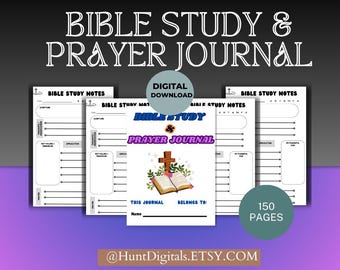 Prayer Journal Printable | Bible Study Guide | Gratitude Journal ...