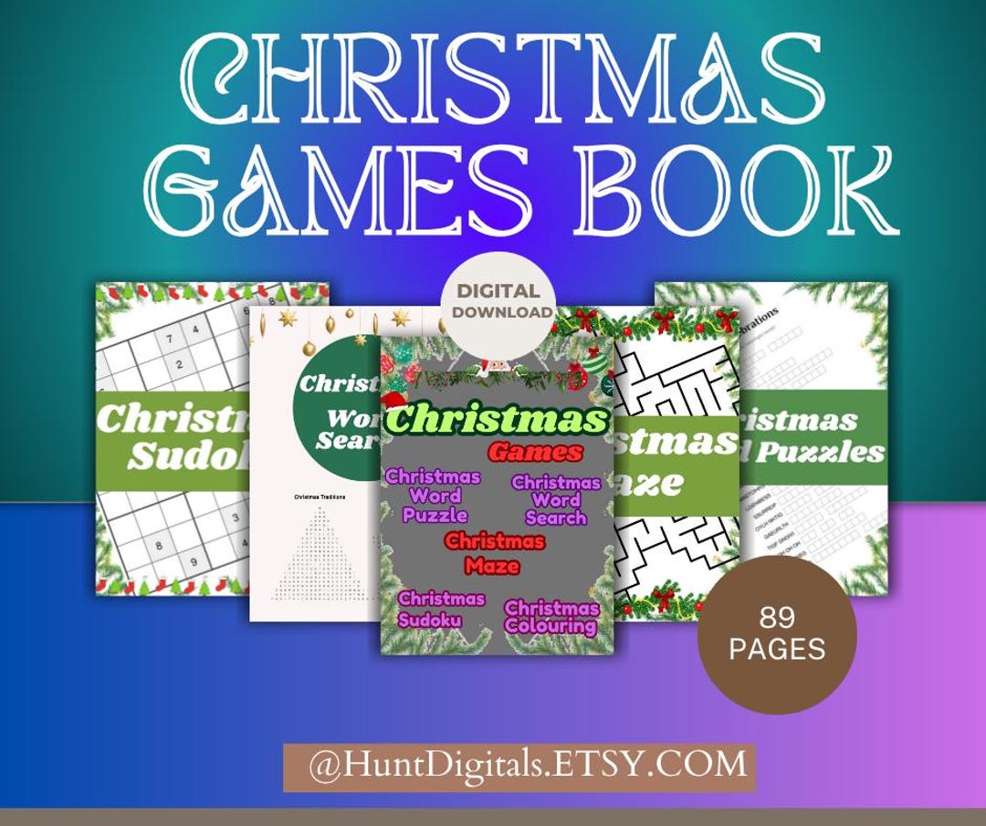 Christmas Games Book Printable Party Games Christmas Games Fun ...