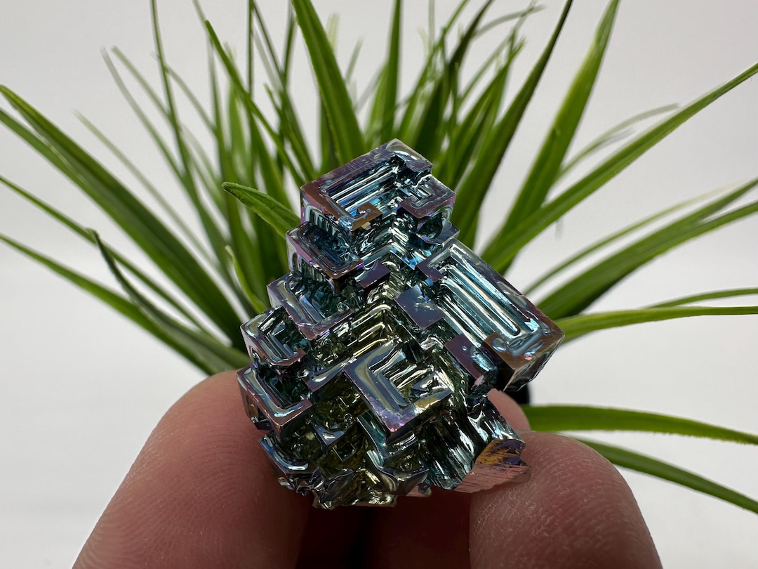 Rainbow Bismuth Crystal Cluster, Lab Grown Specimen, Home Decor - Etsy
