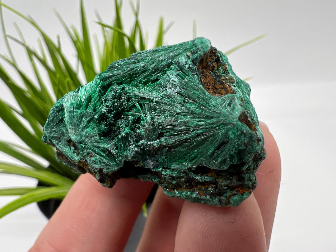 Moroccan Green Malachite on Matrix, Mineral Specimen - Etsy