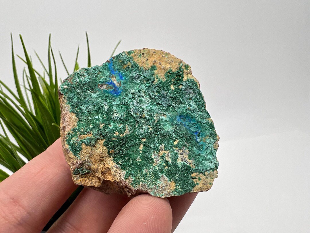 Green Malachite on Matrix, Moroccan Mineral Specimen - Etsy