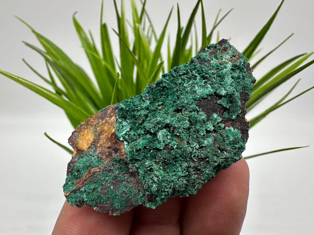 Moroccan Green Malachite on Matrix, Mineral Specimen - Etsy